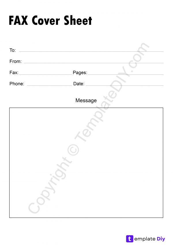 IRS Fax Cover Sheet Template | Printable PDF & Word
