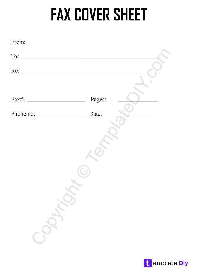 UPS Fax Cover Sheet Template | Printable PDF & Word