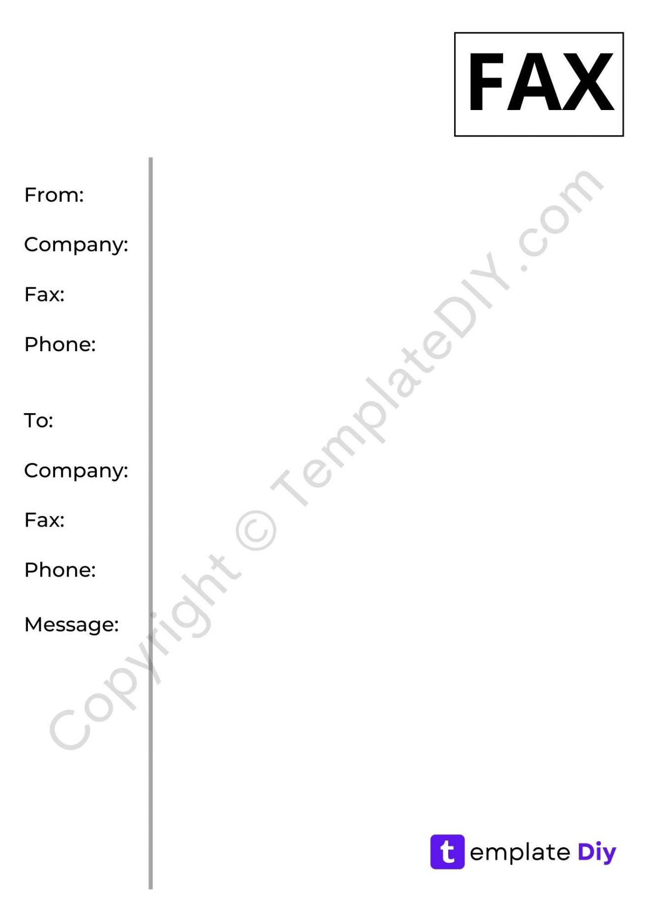 UPS Fax Cover Sheet Template | Printable PDF & Word