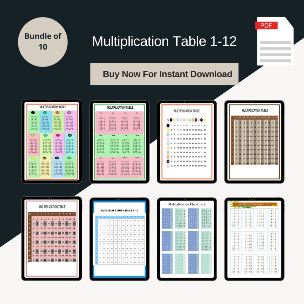 Multiplication Table Download Multiplication Table Multiplication