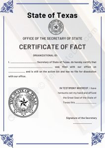 Certificate of Fact Template | Printable & Editable PDF, Word