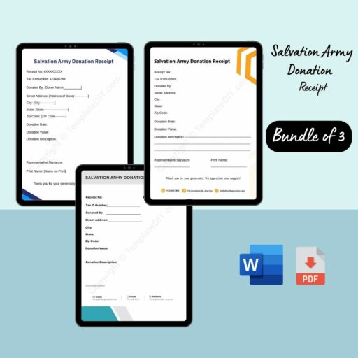 Tattoo Receipt Template Blank Printable PDF, Excel, Word