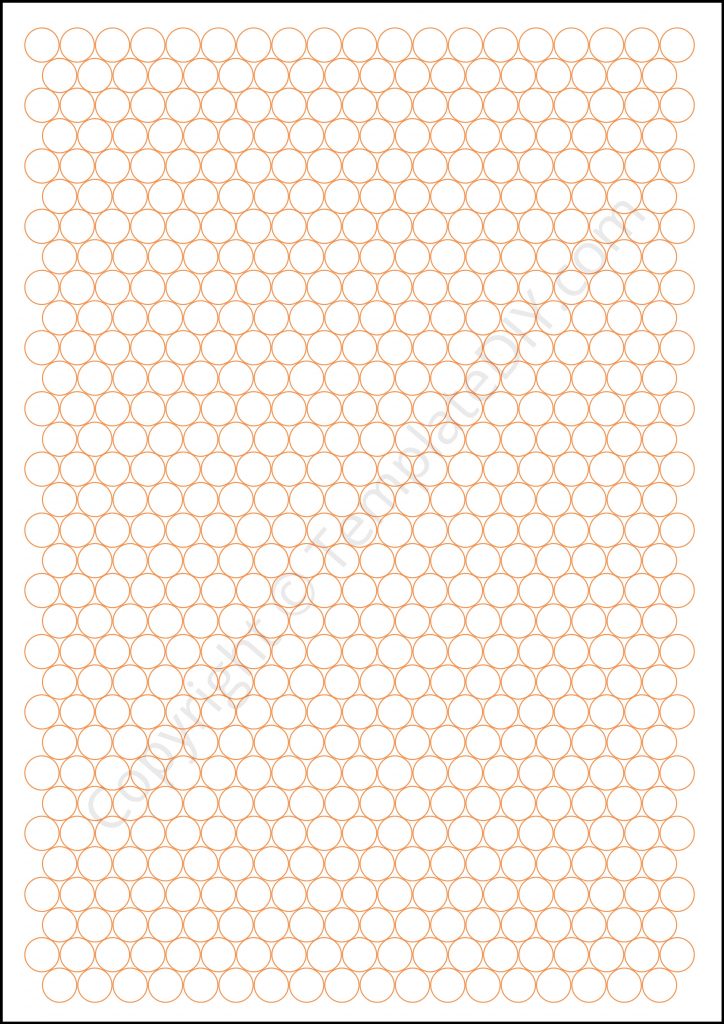 Circular Graph Paper/Circle Grid Paper Template in PDF