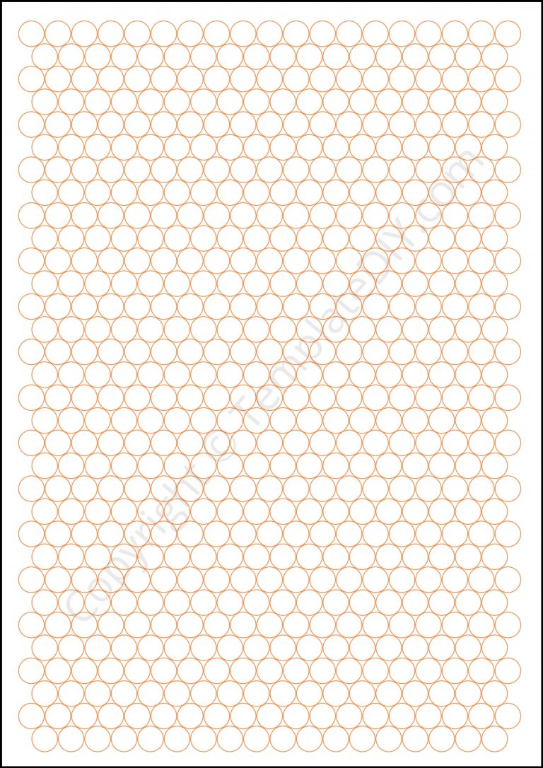 Circular Graph Paper/Circle Grid Paper Template in PDF