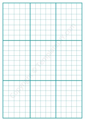 Editable Division Graph Paper Template PDF