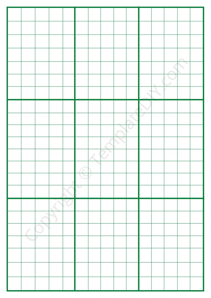 Editable Division Graph Paper Template PDF