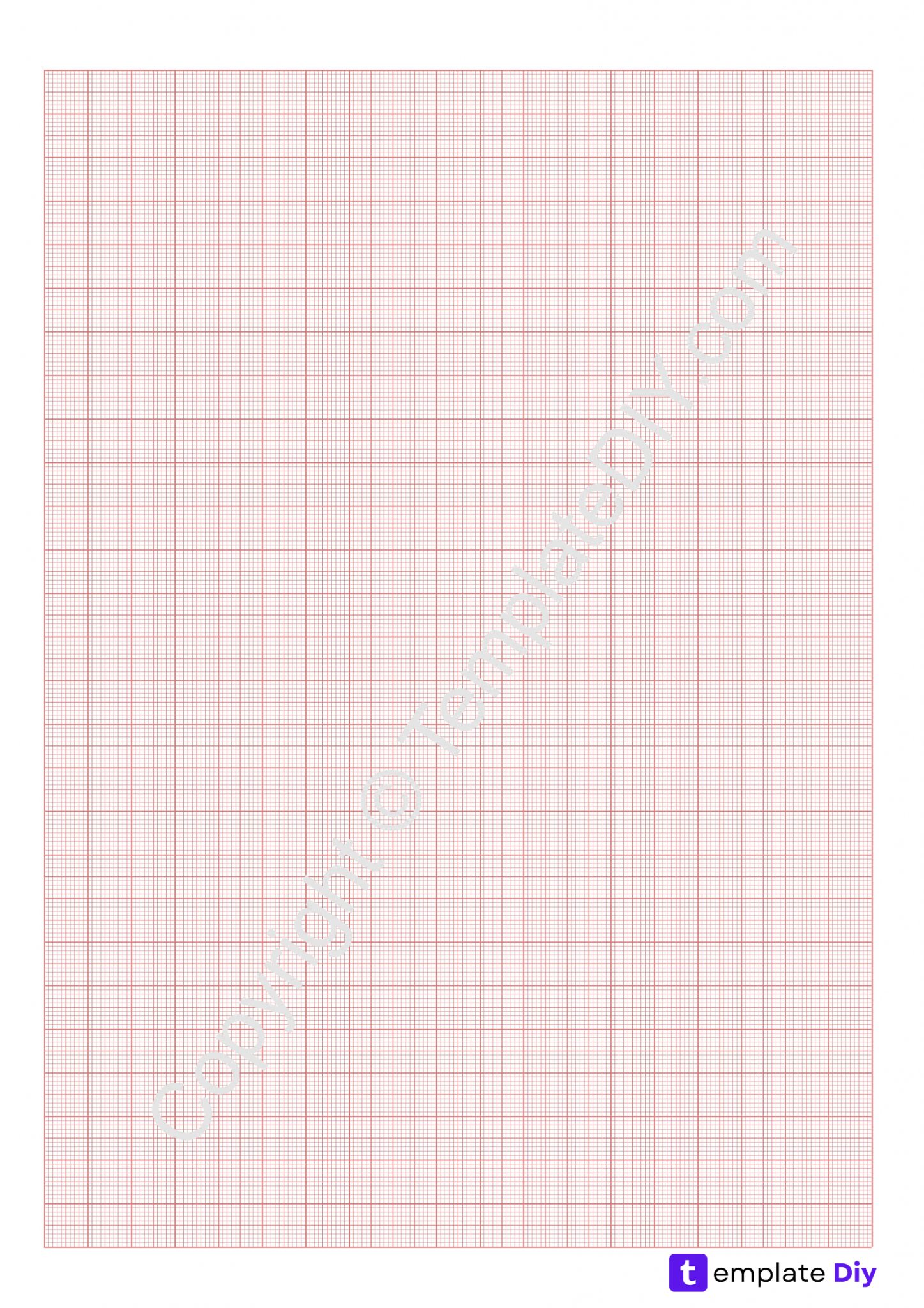 Engineering Graph Paper/ Grid Paper Template Printable PDF
