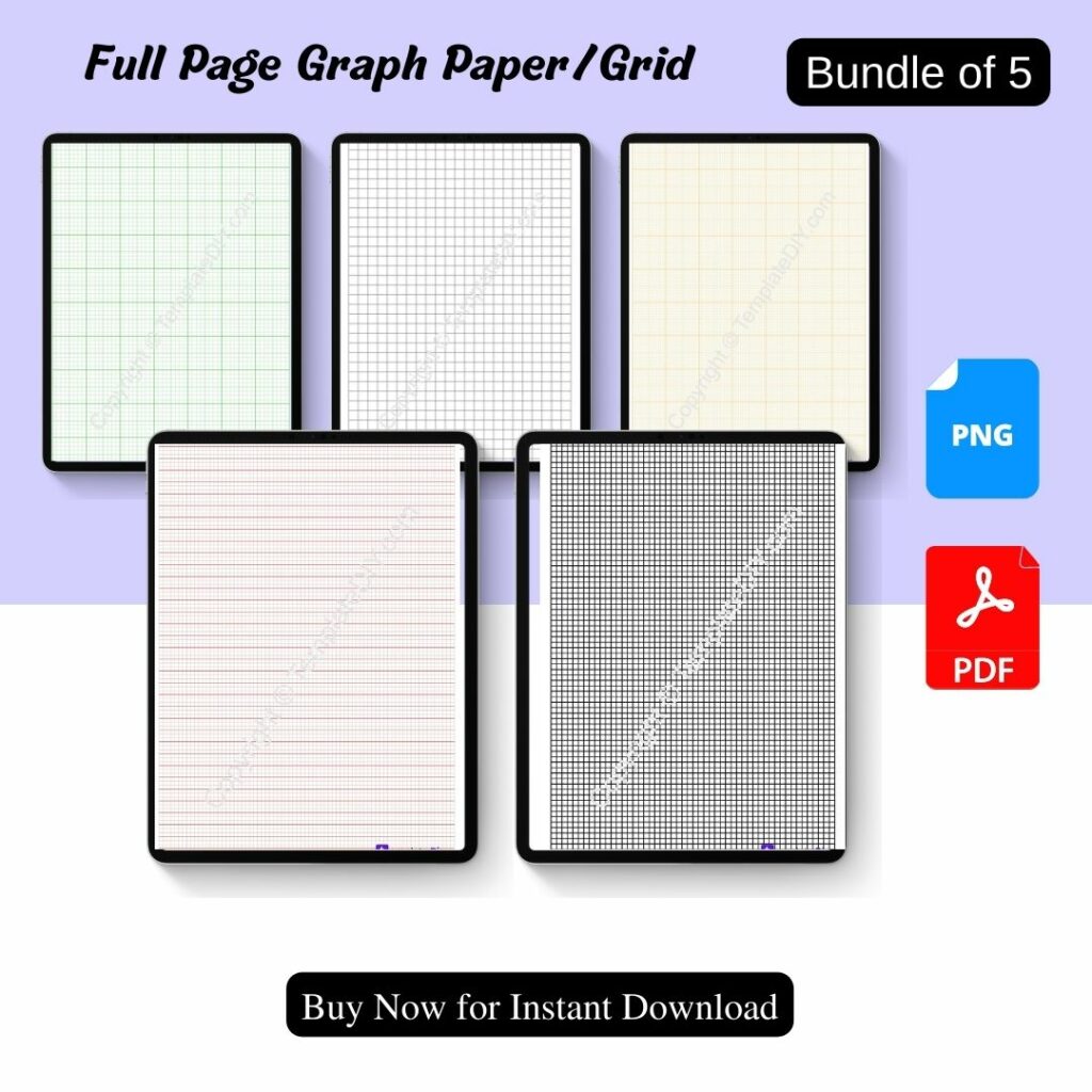 Circular Graph Paper/Circle Grid Paper Template in PDF