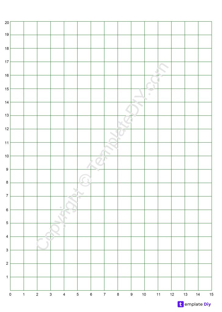 Graph Paper with Numbers Template Printable Blank PDF