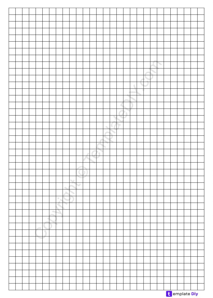 1/4 Graph Paper/Grid Paper Printable Template in PDF