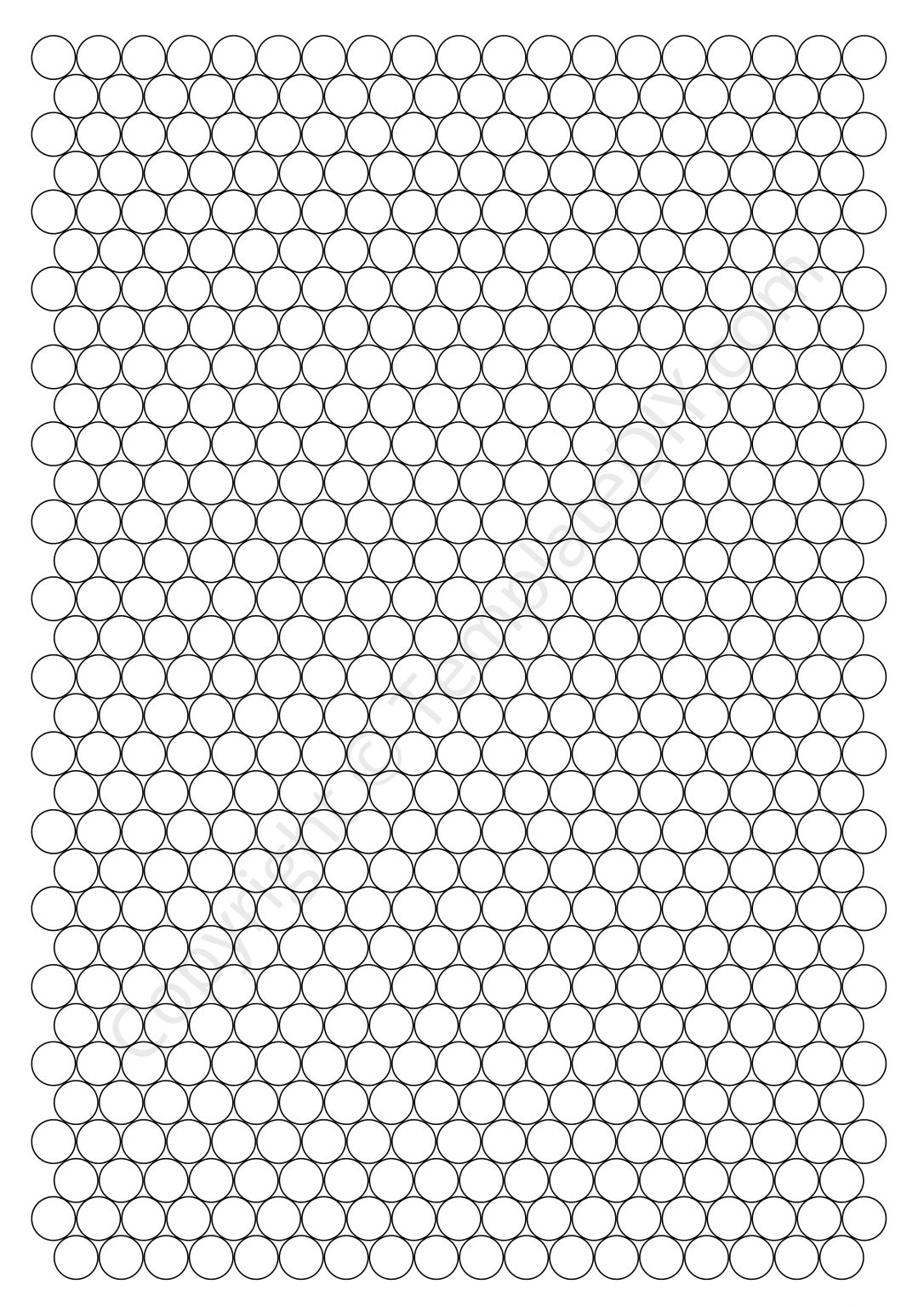 Circular Graph Paper/Circle Grid Paper Template in PDF