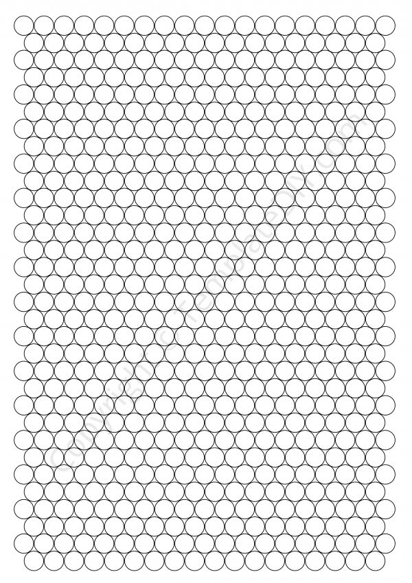 Circular Graph Paper/Circle Grid Paper Template in PDF