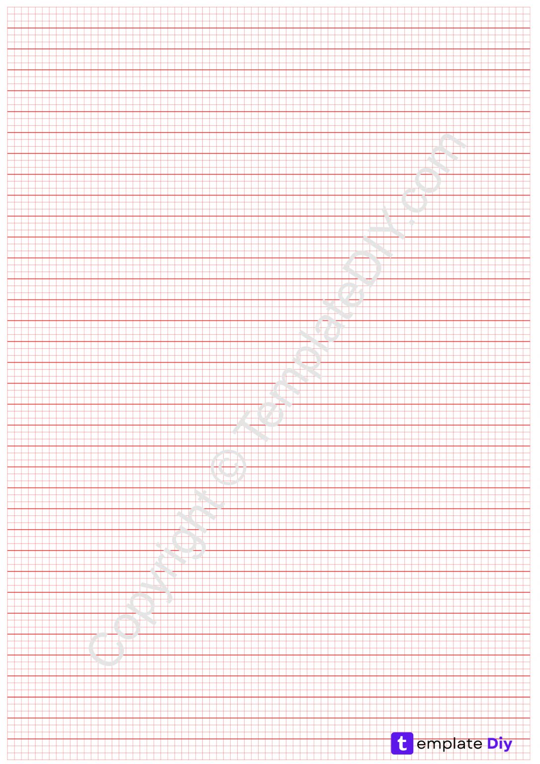 Full Page Graph Paper/Grid Paper Template Printable PDF