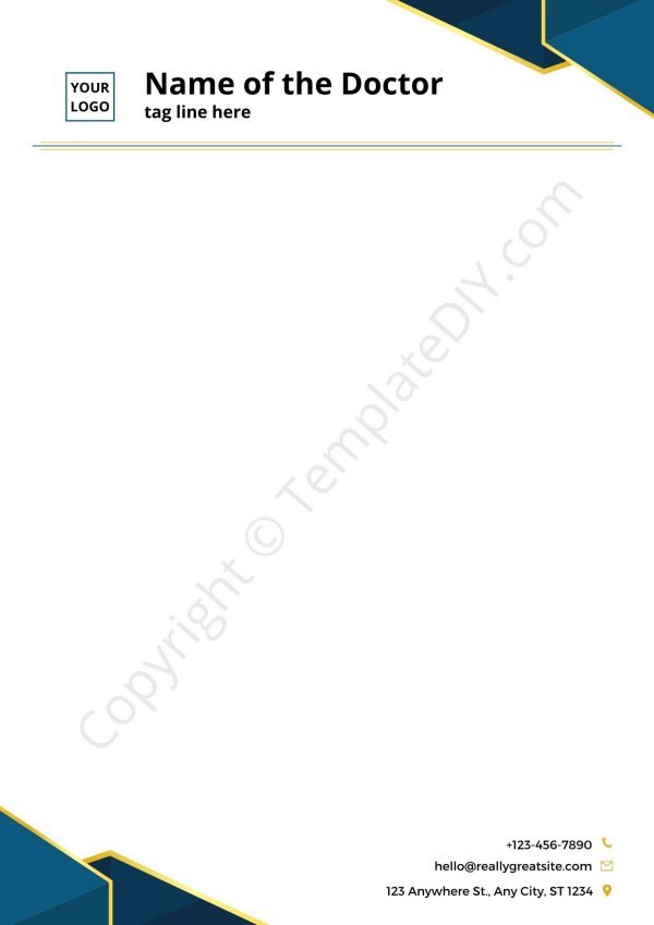 Doctor Letterhead Template | Printable Word & PDF