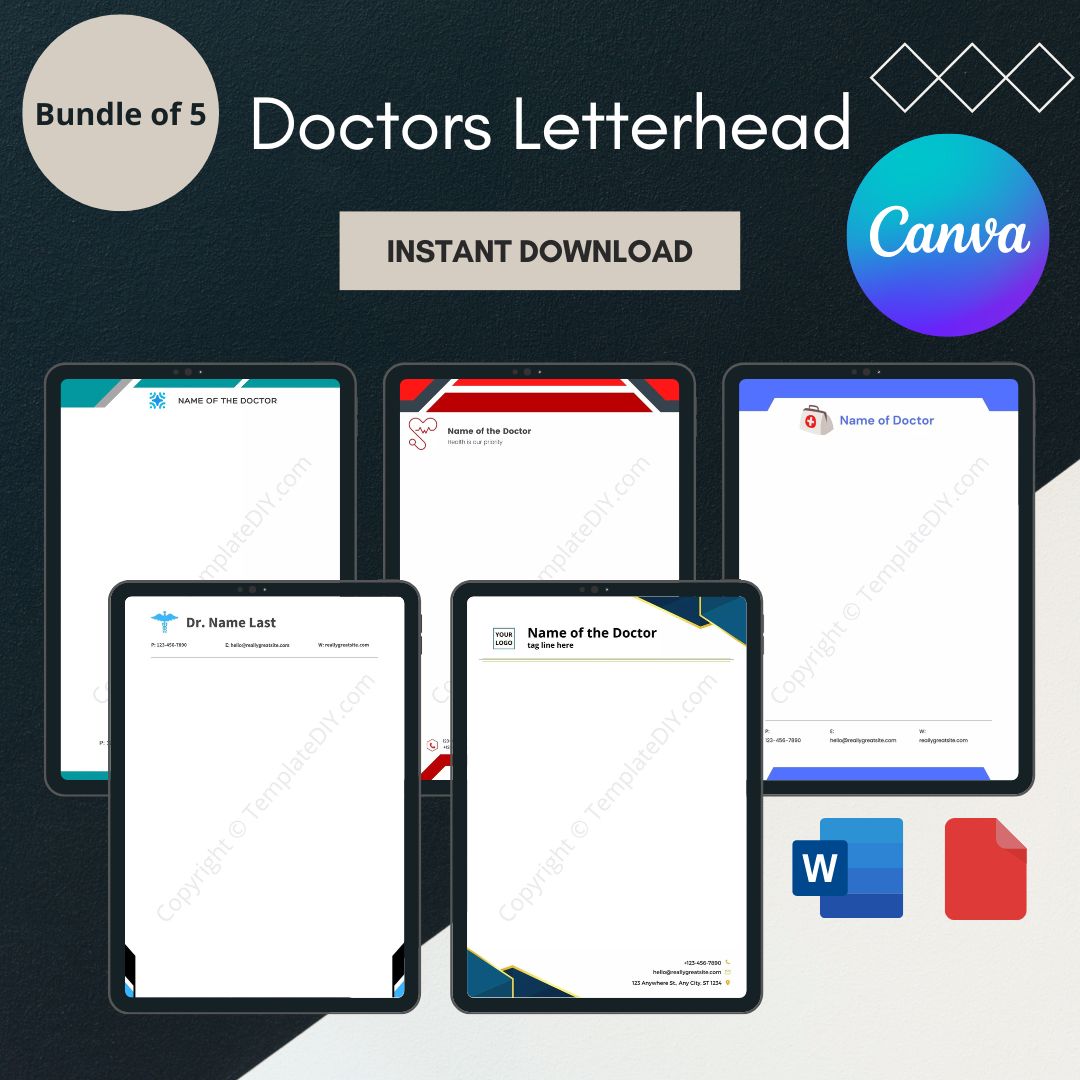 Doctor Letterhead Template | Printable Word & PDF