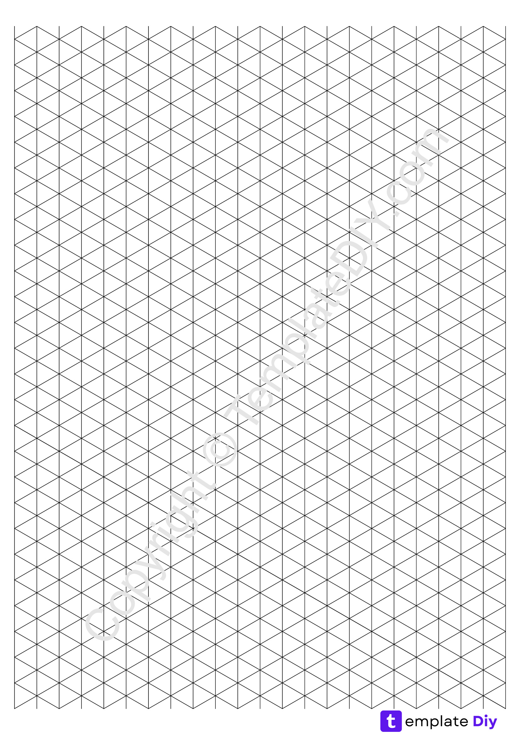 Isometric Graph Paper Grid Graph Paper Printable Pdf