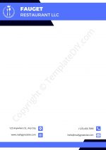 Restaurant Letterhead Template Printable Blank [Word]