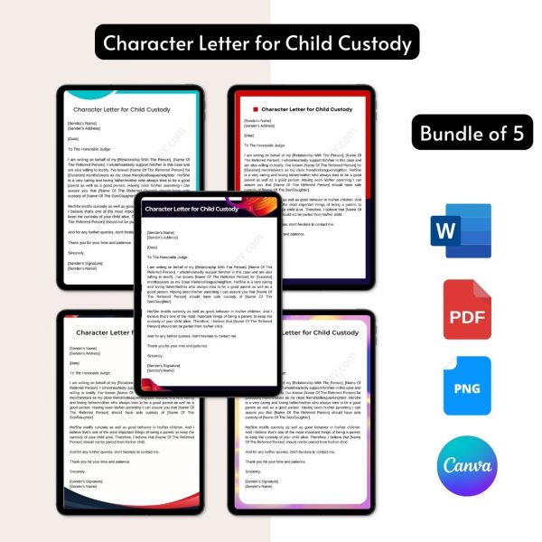 Character Letter for Pardon Template | PDF & Word Download