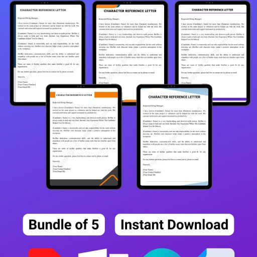 Editable Character Reference for Parole Hearing | TemplateDIY