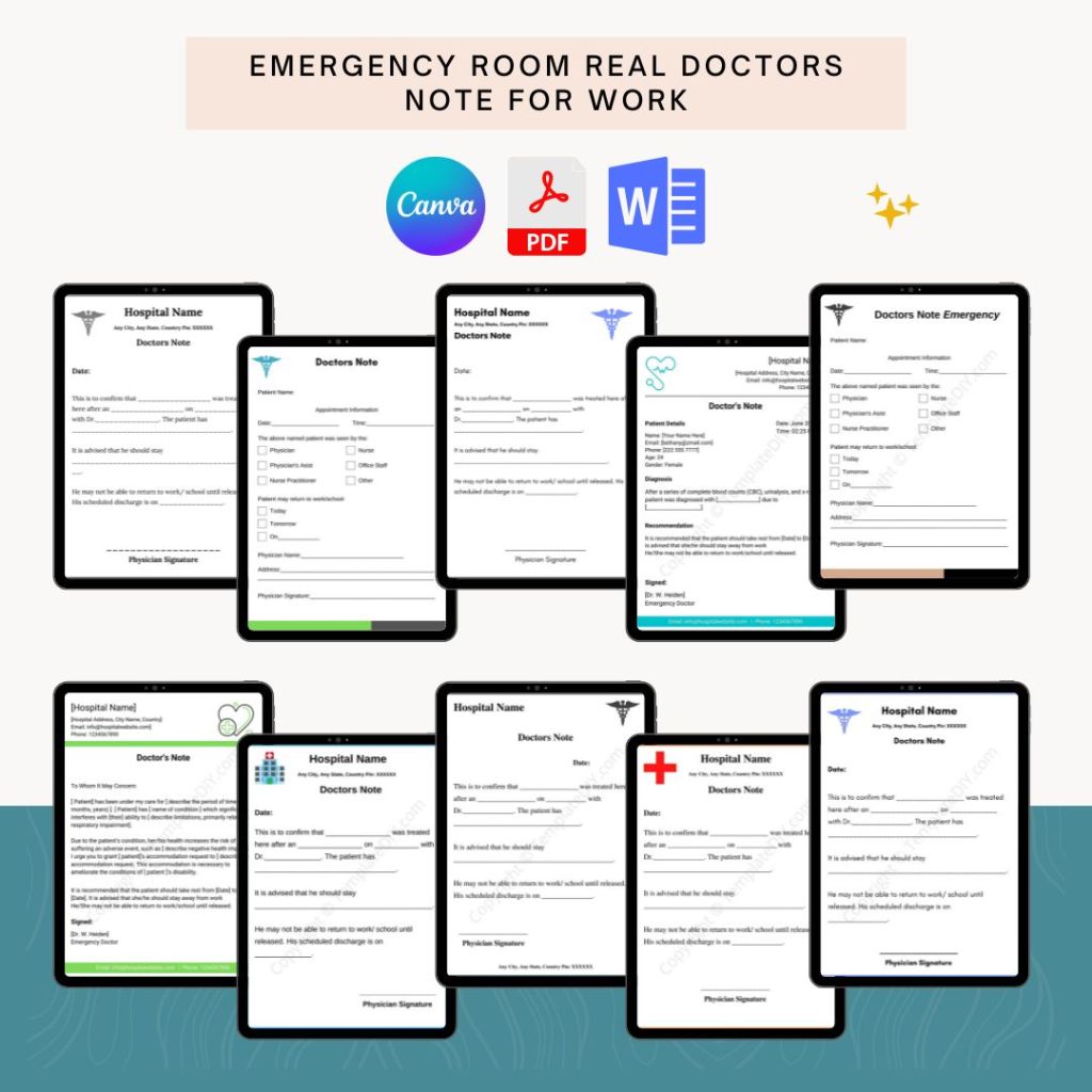 Doctor Note for Airline Travel | PDF & Word Template