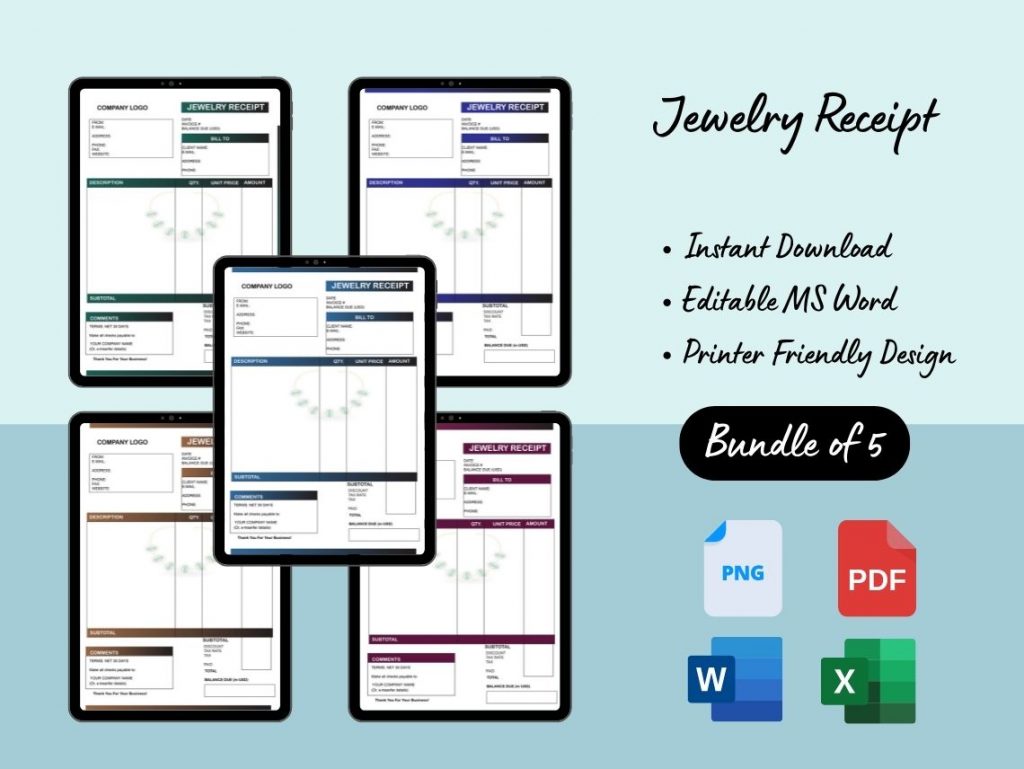 Thermal Printer Receipt Template Blank Printable [Pdf, Word]