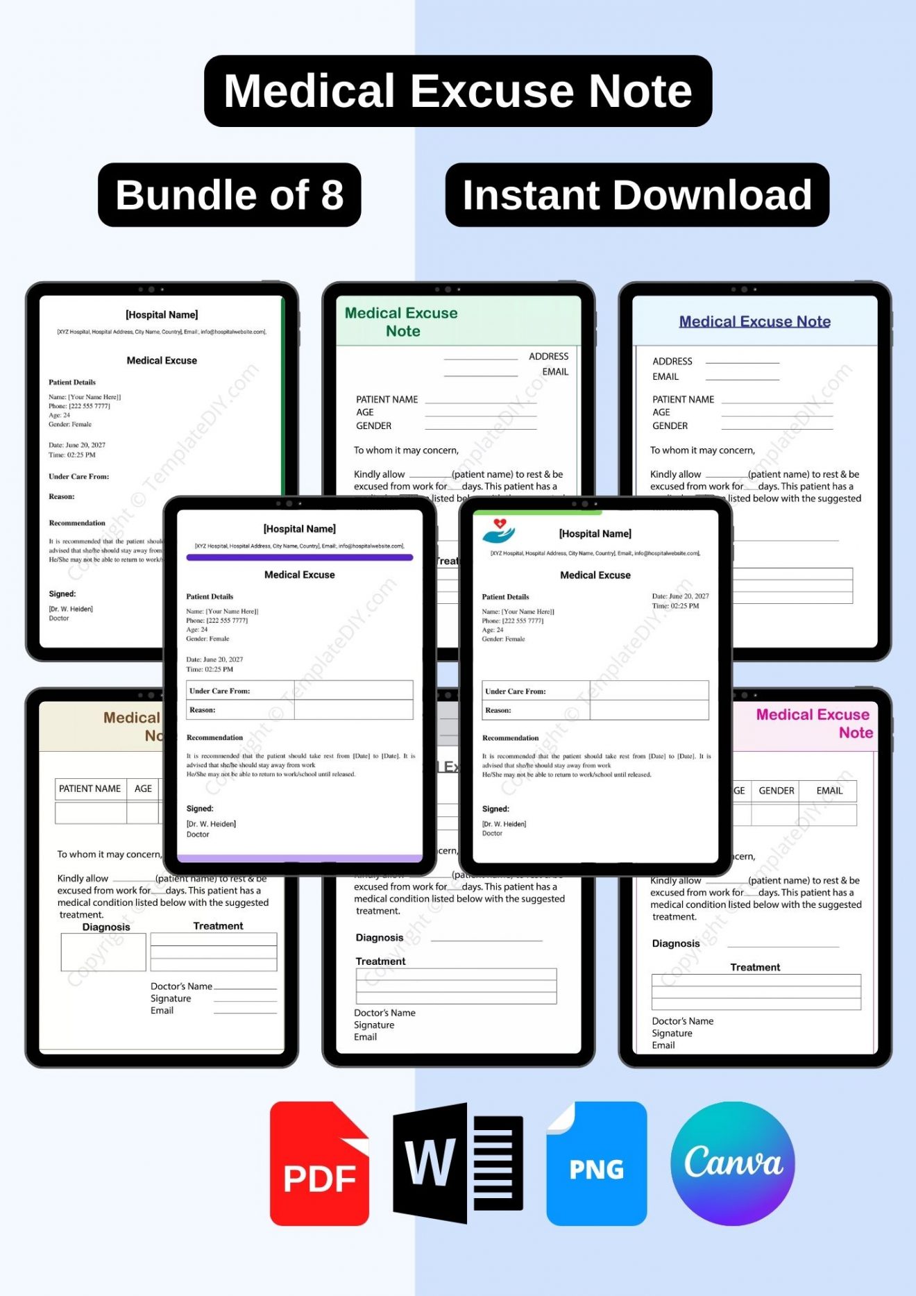 Eye Doctor Note for Tinted Windows Template – PDF & Word