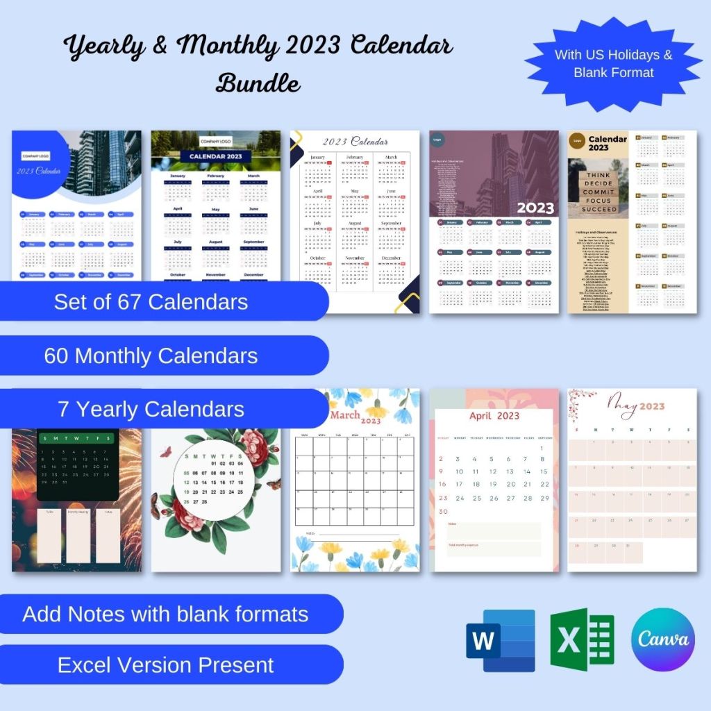 Jewish Monthly Calendar Printable Template in Pdf & Word