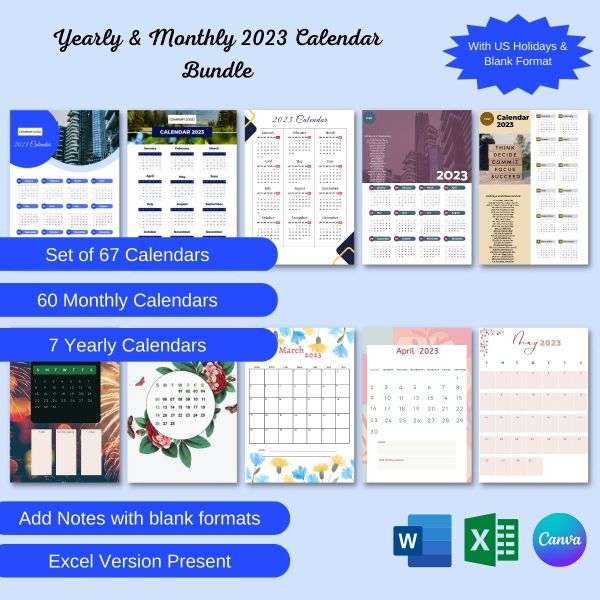 Jewish Monthly Calendar Printable Template in Pdf & Word