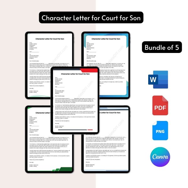 Character Letter for Pardon Template | PDF & Word Download