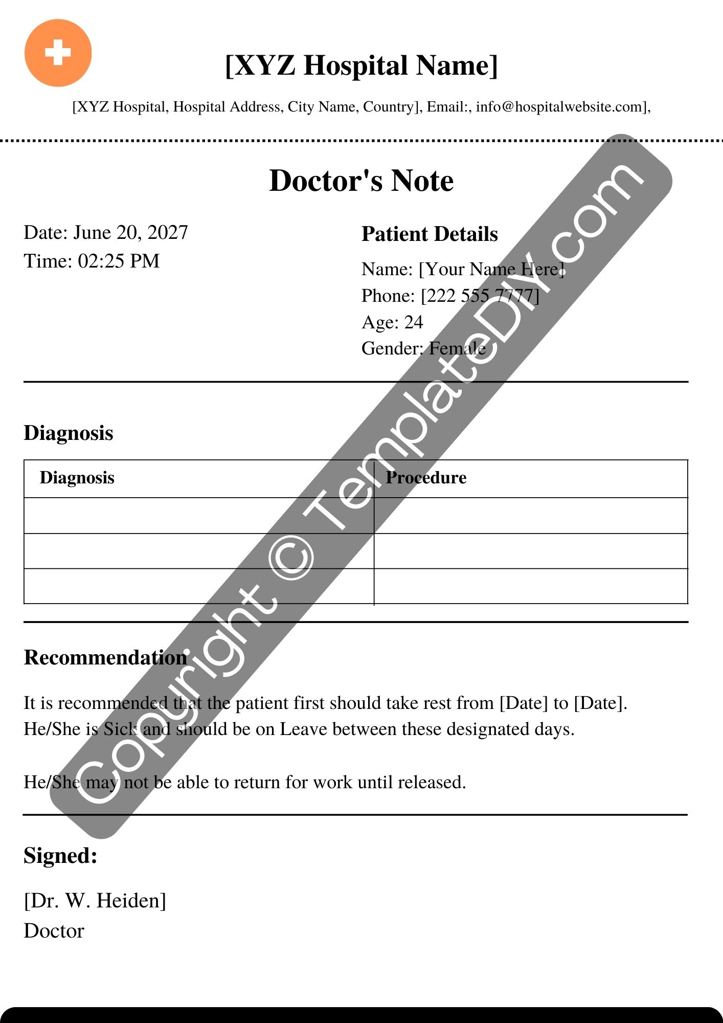 Patient Note