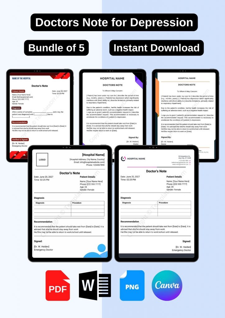 Real Doctor’s Note for Work – PDF & Word Template