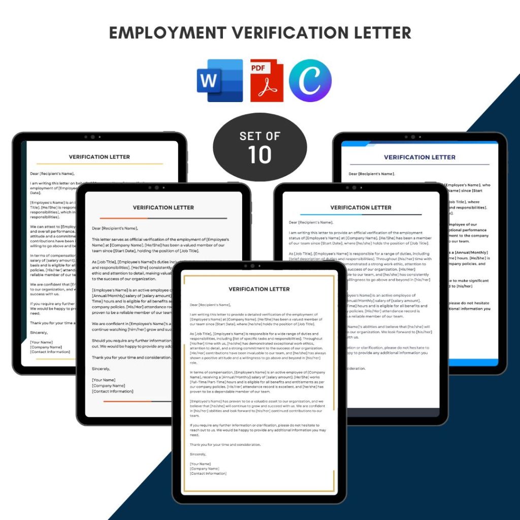 Editable Social Security Verification Letter PDF & Word