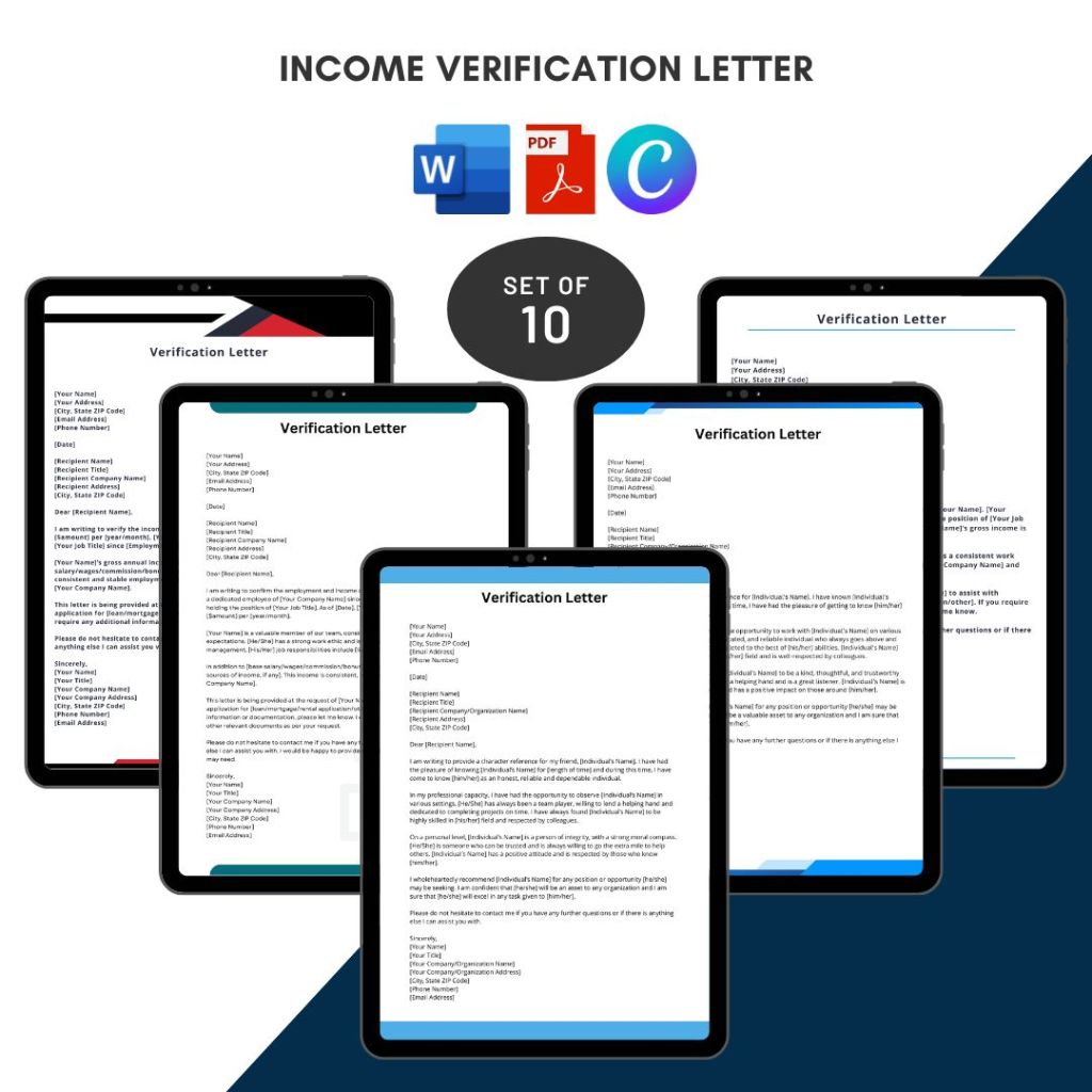 Employment Verification Letter Sample and Examples [Word]