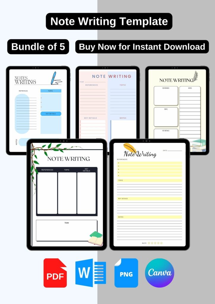 Japanese Writing Paper Template Printable PDF, Word