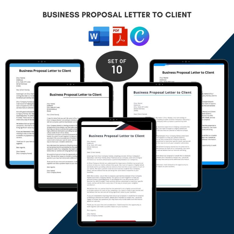 Business Proposal Letter to Client Sample with Examples