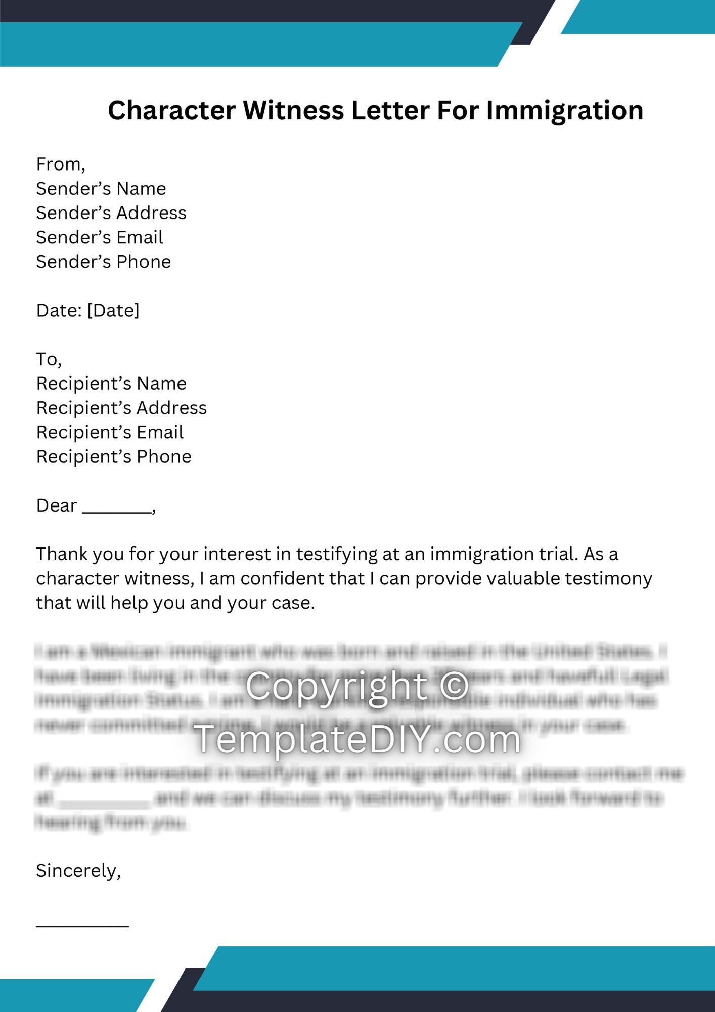 Reference Letter From Landlord To Immigration - Infoupdate.org