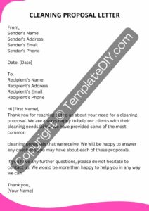 Cleaning Proposal Letter Sample with Examples [Word]
