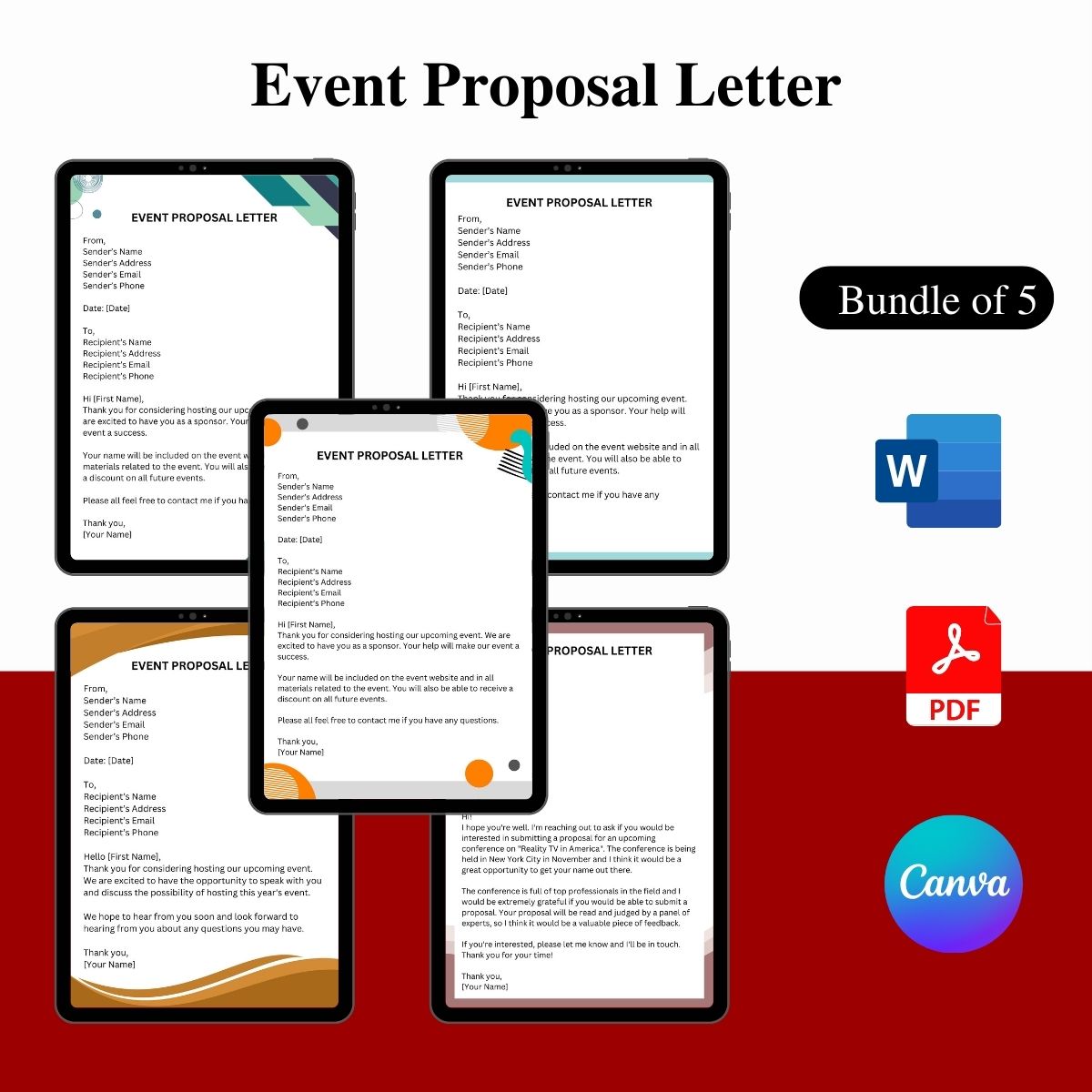 Event Proposal Letter Sample with Examples [Word Editable]