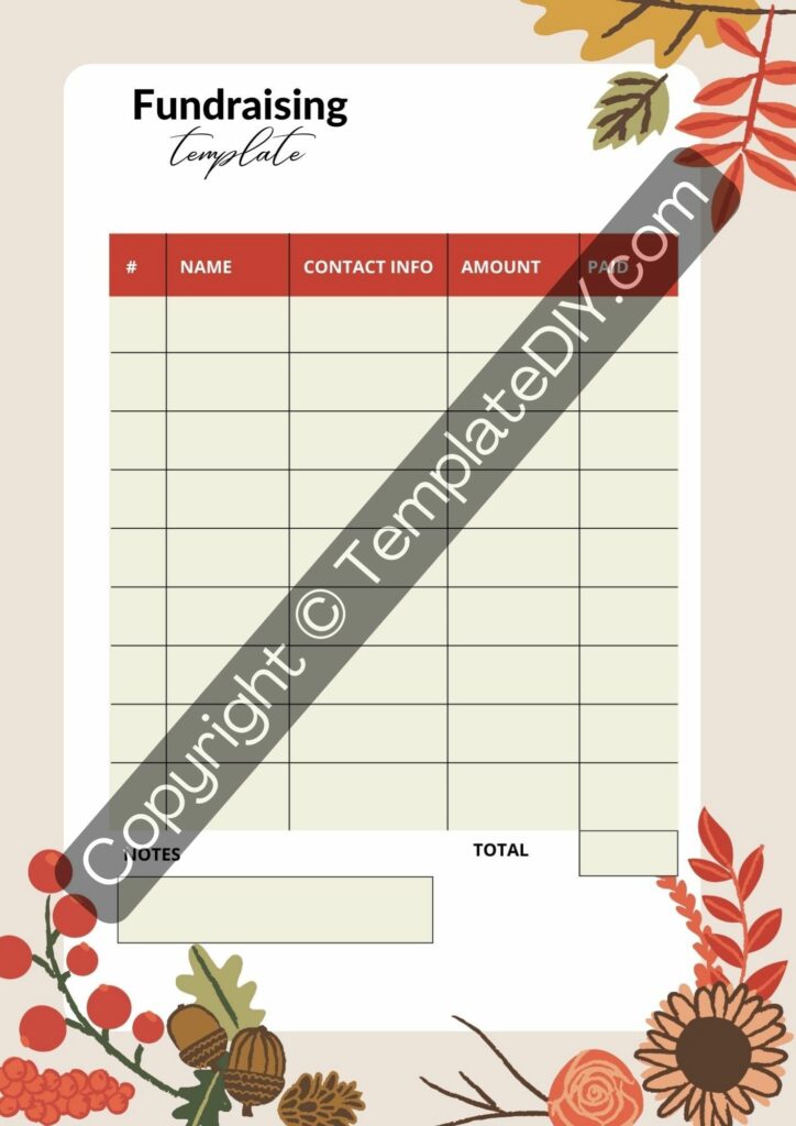 Fundraising Tracker Template PDF, Word, Excel [Editable]