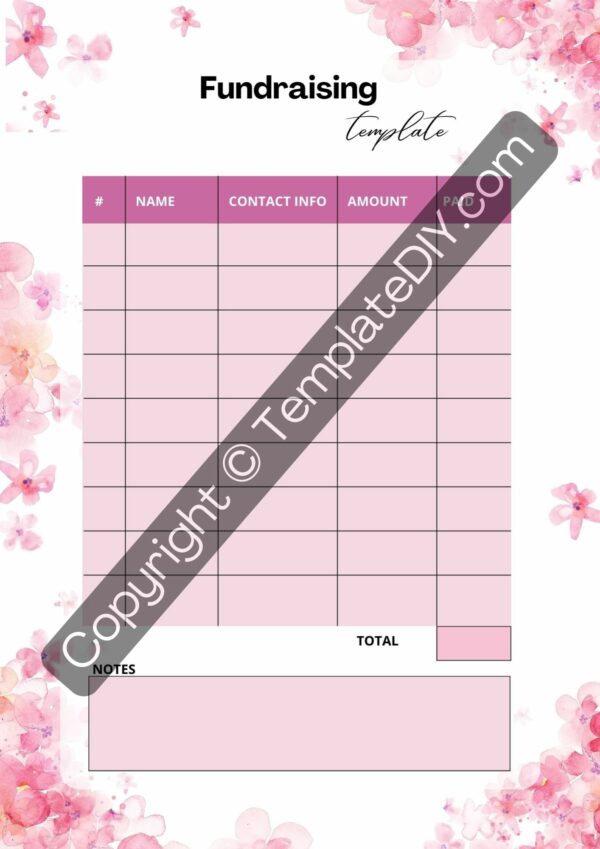 Fundraising Tracker Template PDF, Word, Excel [Editable]