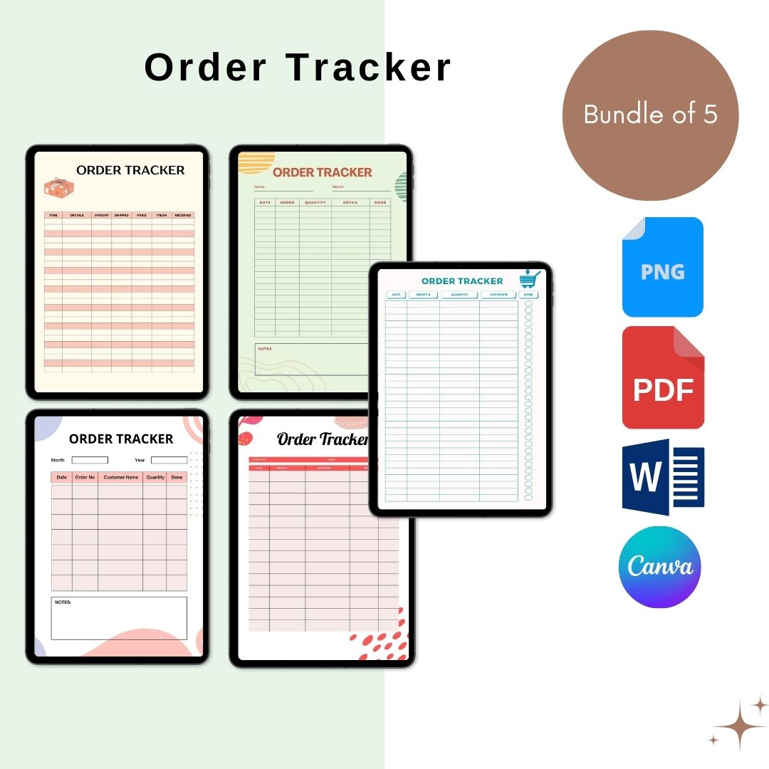 Order Tracking Template Printable in PDF and Word [Editable]