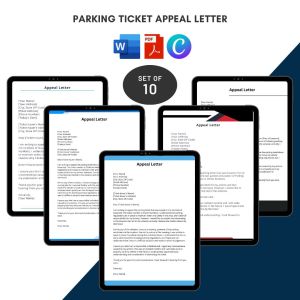 Parking Ticket Appeal Letter Template – Download PDF & Word