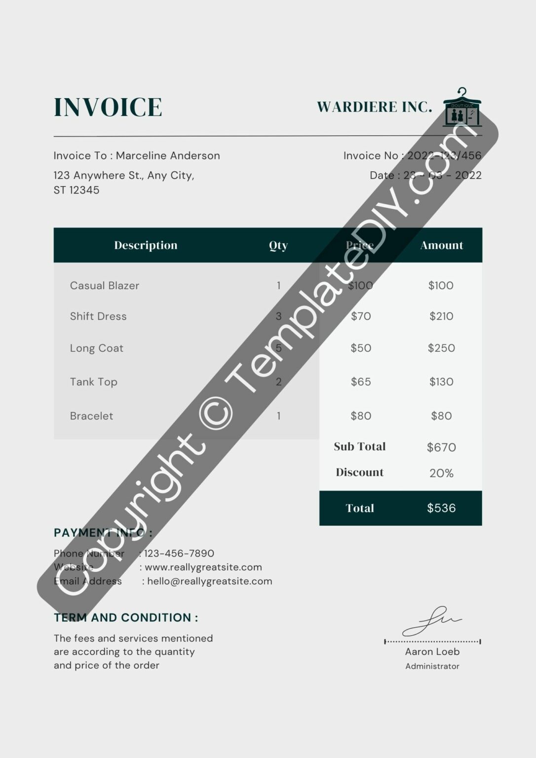 Download Basic Invoice Template | PDF, Excel & Word