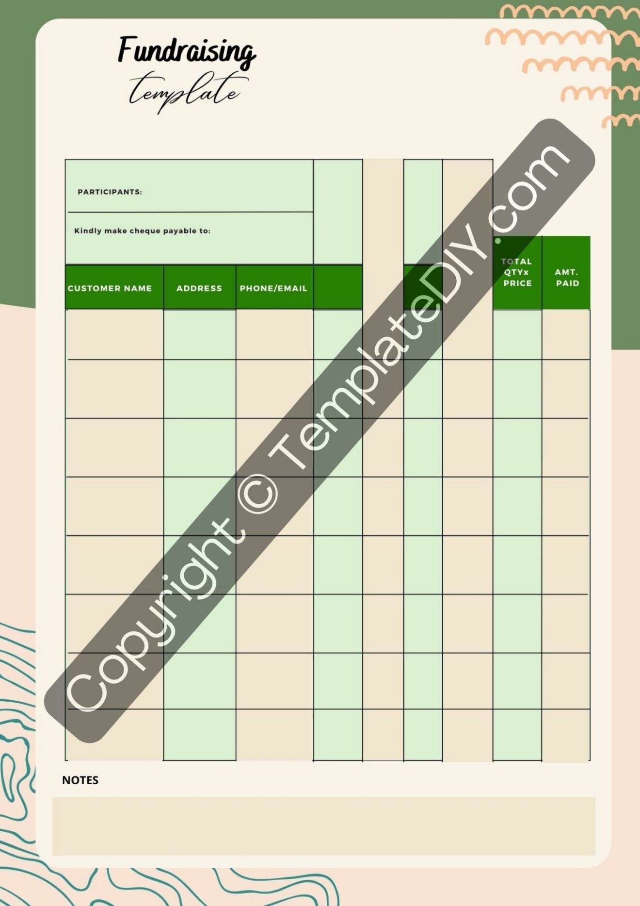 Fundraising Tracker Template PDF, Word, Excel [Editable]