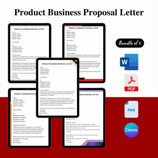 Product Business Proposal Letter Sample Template Pdf, Word