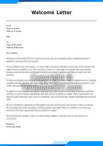 Welcome Letter to Students Sample with Examples [Word]