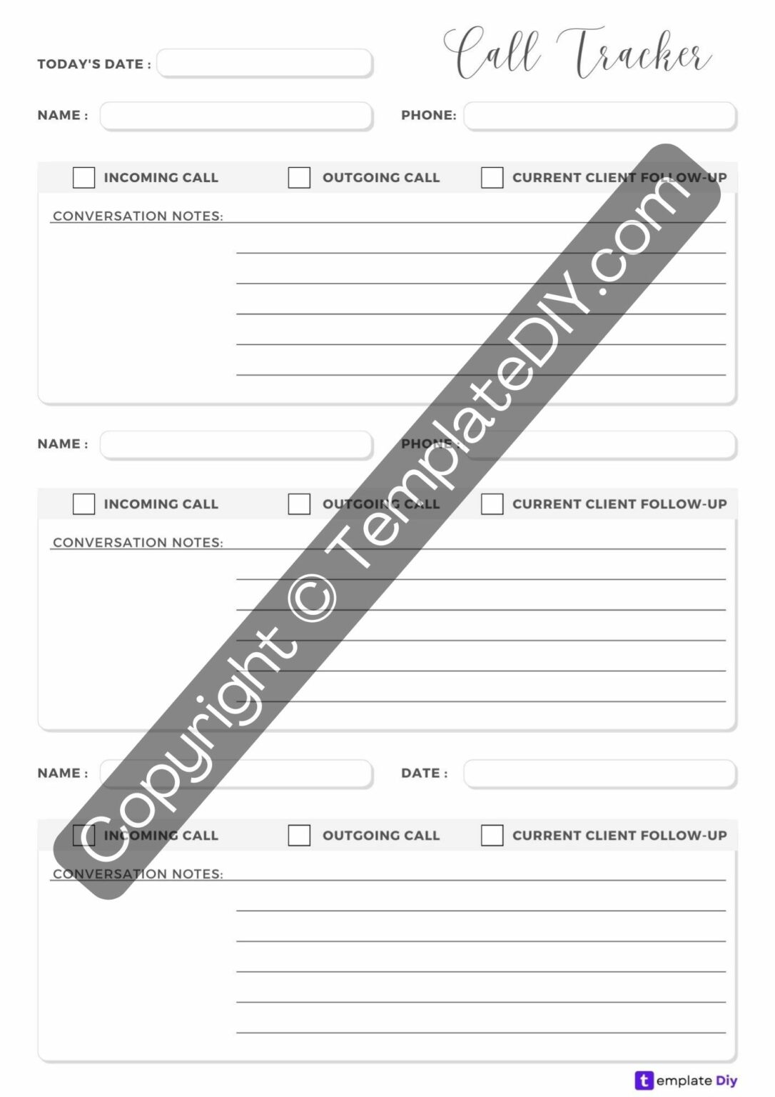 Talk Track Template Printable in PDF, Word, Excel [Editable]