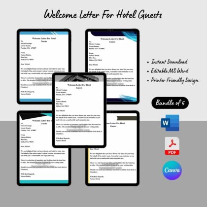 Download Hotel Guest Welcome Letter Template | PDF & Word