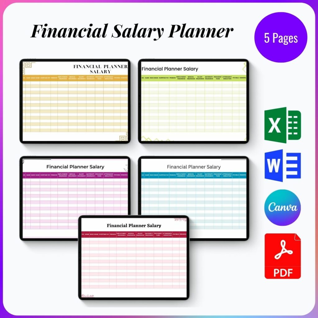 Finance Calendar Printable Template in PDF, Word [Editable]