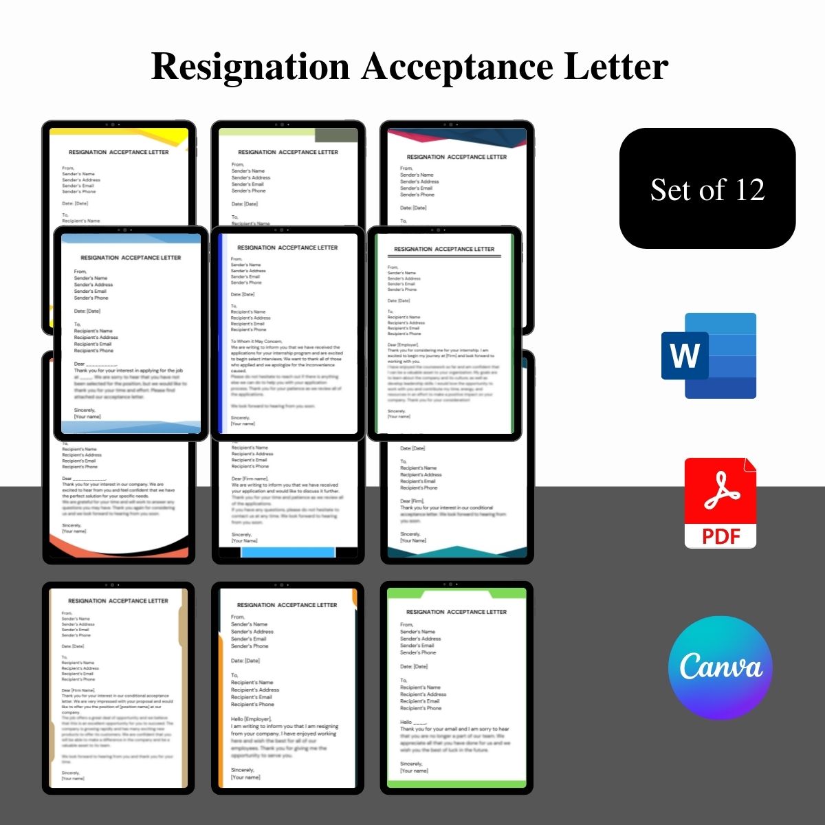 Resignation Acceptance Letter Sample Template Examples